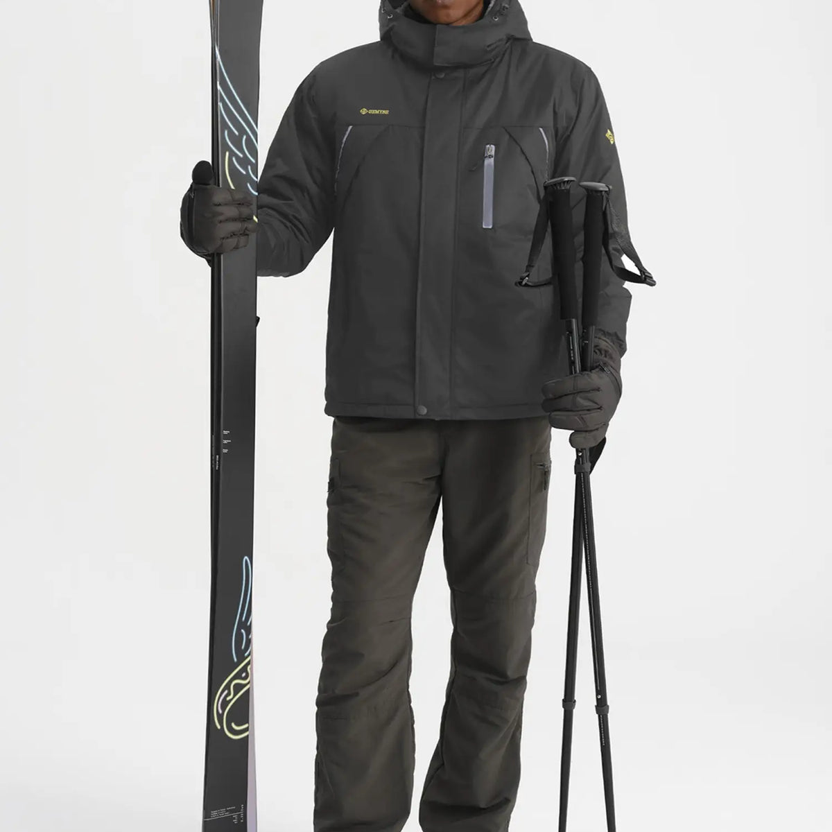 Men's Winter Ski Jacket with Hood | GEMYSE